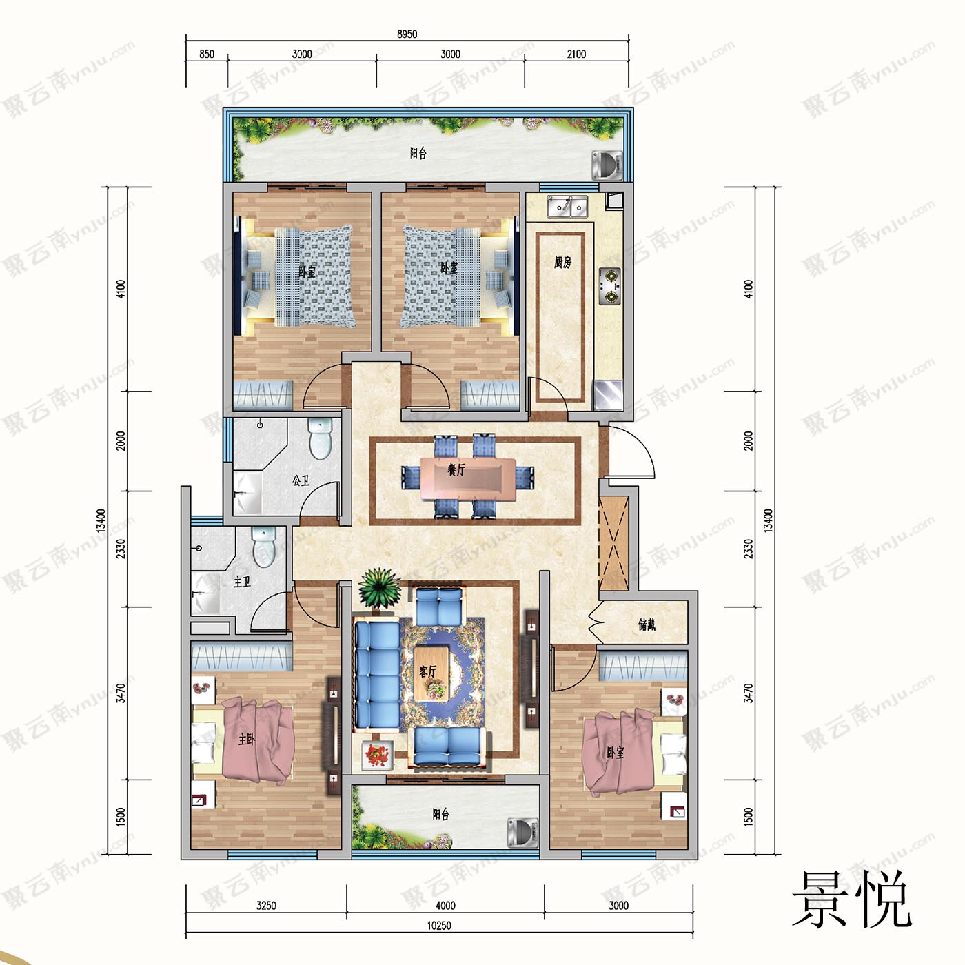 蒙自市景和苑景悦户型图_聚云南房产网 | YNJU.COM_红河州房地产专业导购平台