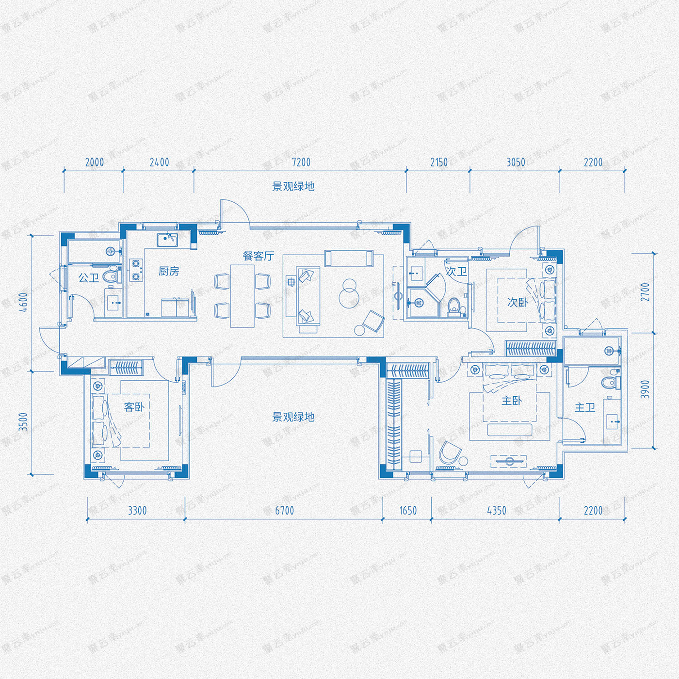 弥勒市沐心谷125B户型户型图_聚云南房产网 | YNJU.COM_红河州房地产专业导购平台